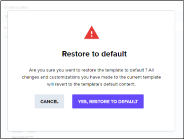 Editing Email Templates